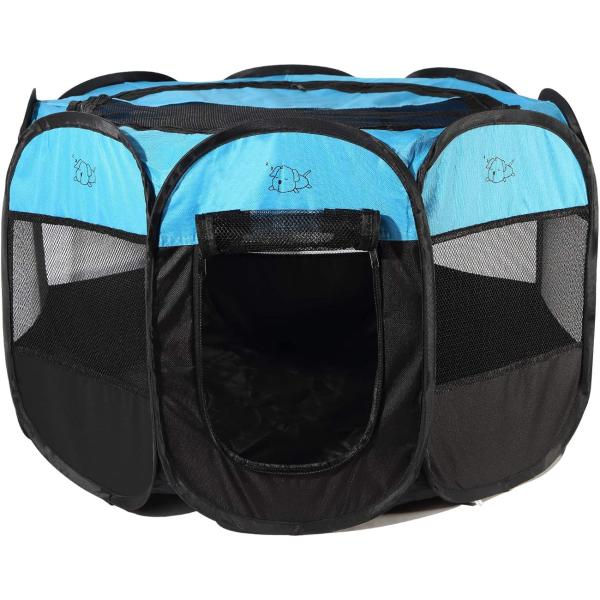 商品名Rarasy Dog Playpen   Portable Soft Sided Mesh Indoor &amp; Outdoor Exercise Play Pen for Petsブランド：Rarasy商品サイズ：Large (...