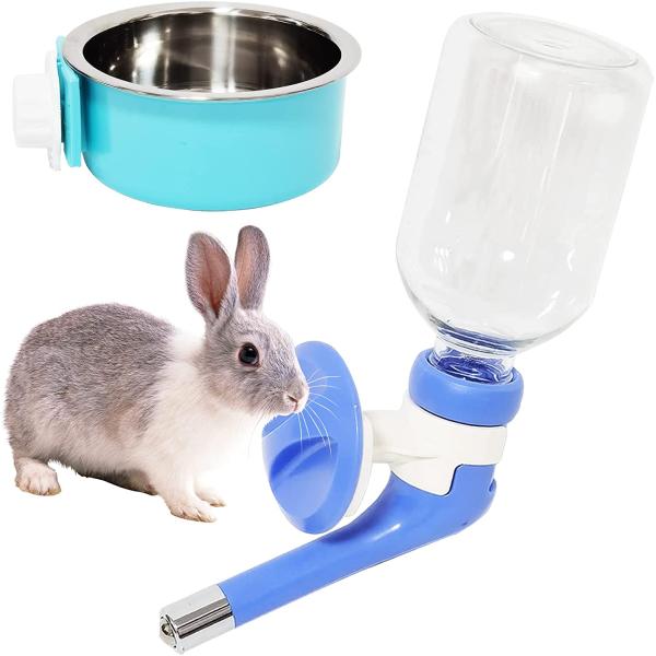 商品名PINVNBY Rabbit Dog Water Bottle No Drip Hanging Chinchilla Water Dispenser Plastic Leak-Proof Bunny Waterer Suspended...