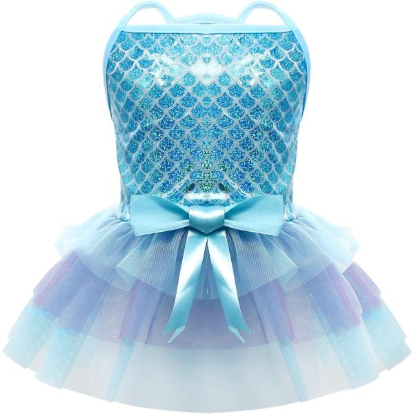商品名cyeollo Mermaid Dog Dress Costume Sparkly Birthday Holiday Slip Tulle Skirt Princess Puppy Halloween Clothes Dog Dres...