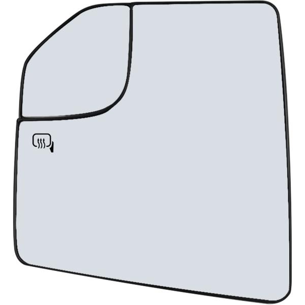 商品名FL3Z17K707L Driver Side Mirror Glass Compatible with 2015-2020 Ford F150 Left Side Heated Flat Mirror Glass with Blin...