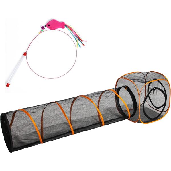 商品名ITENT Cat Play Tunnel + Cube(with Three Ways) for Indoor and Outdoor, Cat Play House, Cat Enclosures, Collapsible Cat...