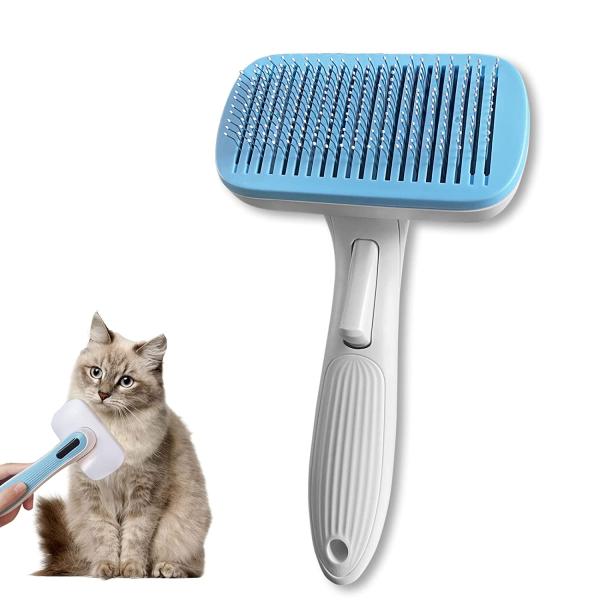 商品名Cat Brush for Grooming, Self Cleaning Slicker Brush, Dog and Cat Brush for Shedding and Grooming, Suitable for All Ha...