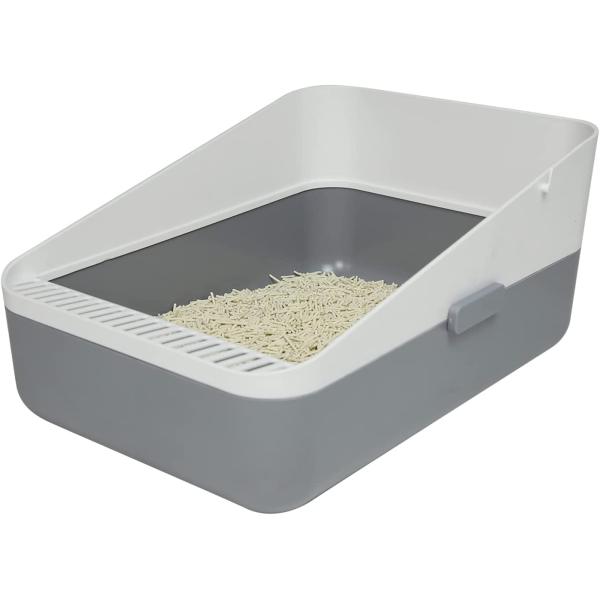 商品名RIZZARI Enclosed Cat Litter Box,Semi-Open Anti-Splashing Cat Litter Box,Durable High Side Sifting Litter Box for Smal...