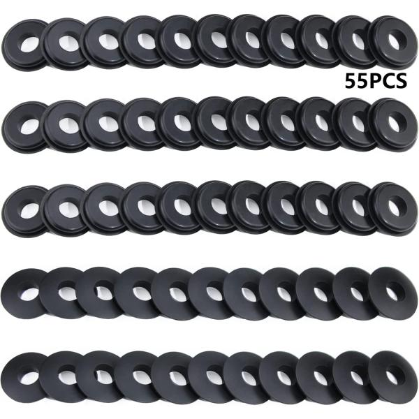 商品名iBroPrat 55pcs Glad Hand Seals Rubber, Gladhand Washers Black Rubber Gaskets Elastic Grommets for Semi Trucks Trailer...