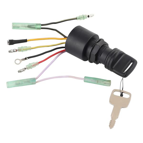 商品名WMPHE Boat Key Ignition Switch Compatible with Mercury Mariner Outboard Motor Control Box 3 Position 6 Wire Connector...