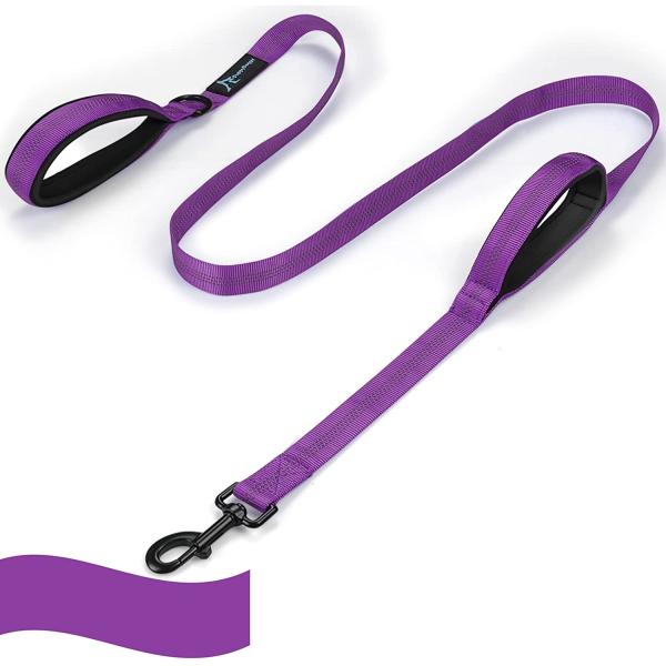 商品名PuppyDoggy Dog Leash for Large Medium Dogs 6 ft Reflective Stitching Large Leash with 2 Traffic Padded Handles Dog Le...