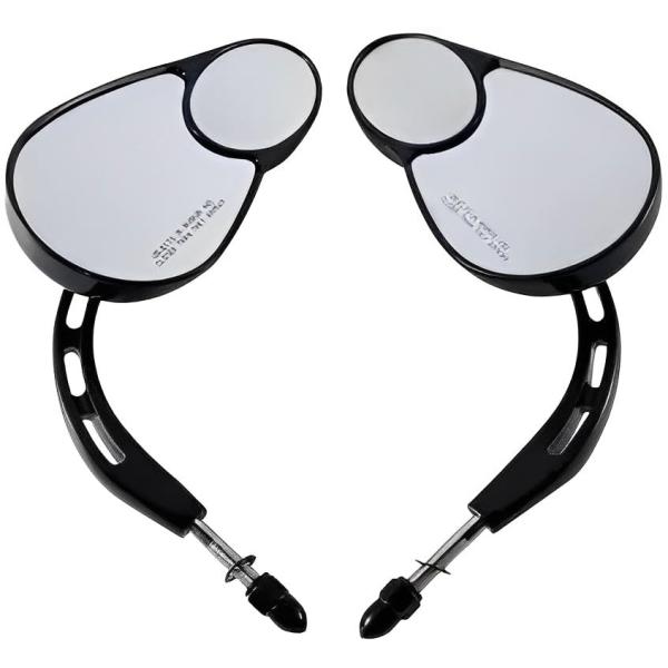 商品名:  Split Vision Mirrors/Motorcycle Rearview Mirrors for Harley Davidson, Touring, Road King, Street Electra, Glide Ul...