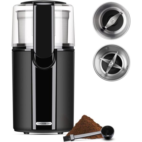 商品名TWOMEOW Coffee Grinders for Spices and Seeds, Spice Grinder Electric, Herb Grinder and Coffee Bean Mill with 2 Remova...