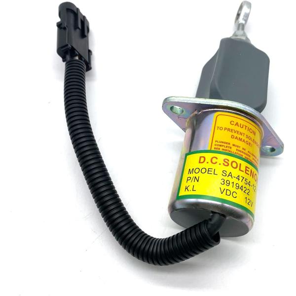 商品名K.L DC 12V Fuel Shut Off Stop Solenoid 3919422 for Cummins 3832211 3927152 3934171 3934972 6667993 6681513 Yanmar 129...