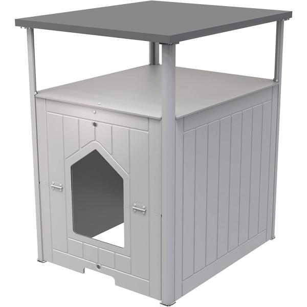 商品名Palram Pets Max Cat Litter Box Nightstand Enclosure, Tall Litter Box Hidden Cabinet, Washroom Cat Box Furniture Cover...