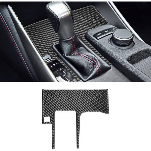 商品名YAMUDA Compatible with Gear Shift Button Rear Panel Sticker Carbon Fiber Interior Accessories Trim for Lexus is 2013 ...