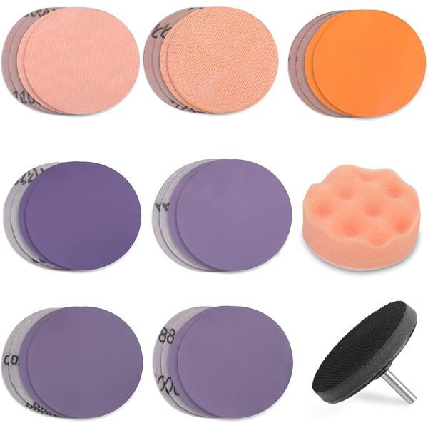 商品名PLATINUMEDGE 30 Piece Car Headlight Restoration Kit, Lights Polish Headlights Lens Restore, Cleaner, Renewer, 3"" Buf...