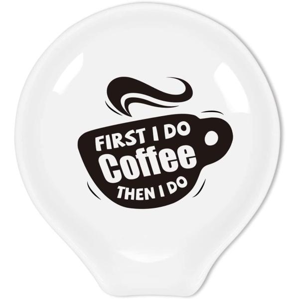 商品名Uhealik Funny Coffee Quote Ceramic Coffee Spoon Holder-Coffee Spoon Rest -Coffee Station Decor Coffee Bar Accessories...