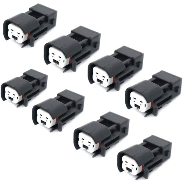 商品名FainWan 燃料インジェクターアダプターコネクターキット 8個 EV1からUSCAR EV6 &amp; EV14 Che-vy LS1 LS2 LS3に対応FainWan 8pcs Fuel Injector Adapter C...