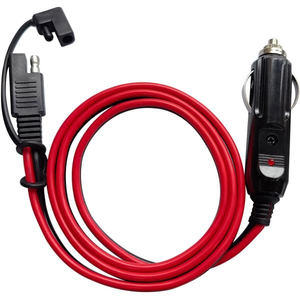 商品名OUQYLG SAE to Cigarette Lighter Plug 14AWG 12V Cigarette Lighter Plug to Waterproof SAE Quick Release Adapter Extensi...