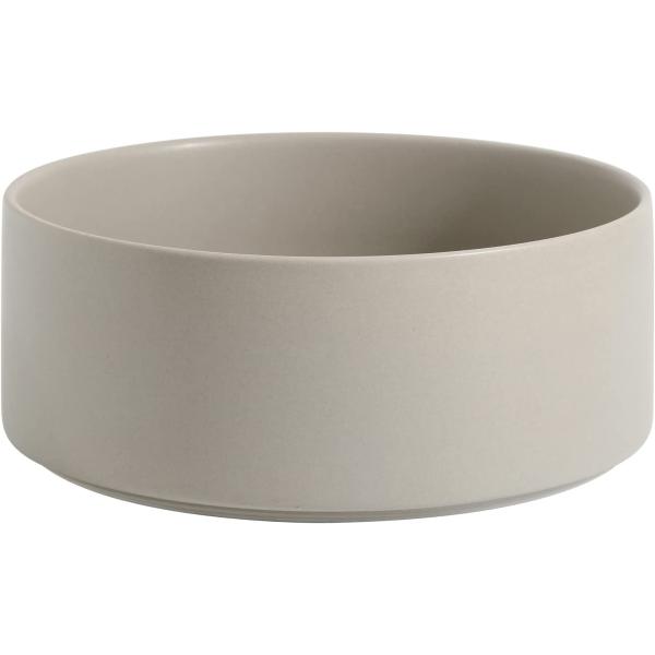 商品名Havniva Non-Slip Ceramics Dog Bowl Dog Food Bowl Dog Dish Large Dog Water Bowl Protect Cervical Spine (8in Bowl, Grey...