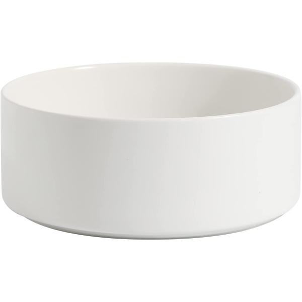 商品名Havniva Non-Slip Ceramics Dog Bowl Dog Food Bowl Dog Dish Large Dog Water Bowl Protect Cervical Spine (8in Bowl, Whit...