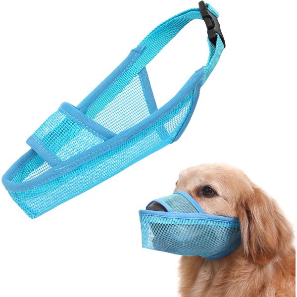 商品名Nylon Dog Muzzle for Small Medium Large Dogs, Air Mesh Breathable and Drinkable Pet Muzzle for Anti-Biting Anti-Barki...