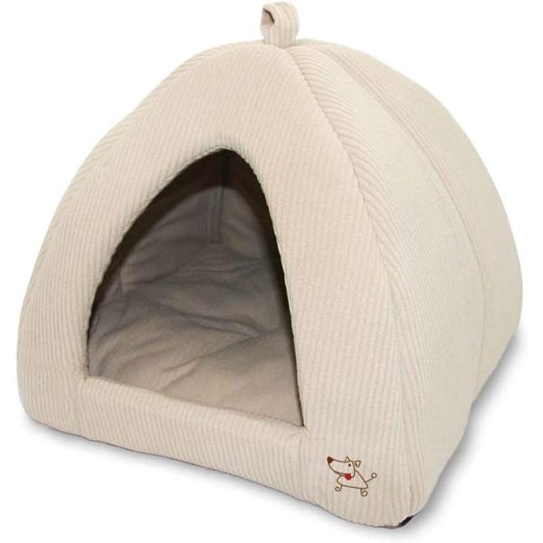 商品名Pet Tent - Soft Bed for Dog and Cat by Best Pet Supplies - Beige Corduroy, 19"" x 19"" x H:19""ブランド：Best Pet Supplies...