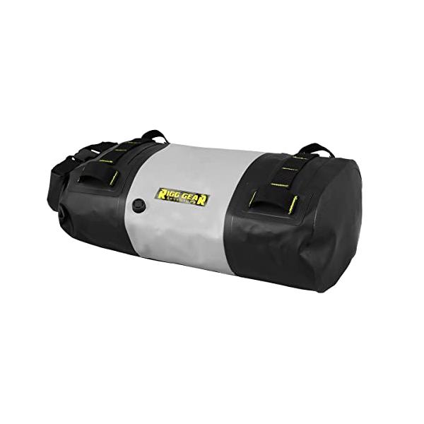 商品名: Nelson-Rigg ハリケーン 防水ドライロールバッグ 10L ロールトップ 車両に取り付けるストラップ付き エアパージバルブ ブラック/グレー Nelson-Rigg Hurricane Waterproof Dry Rol...