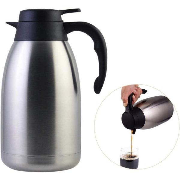 商品名CozyKit Stainless Steel Thermal Coffee Carafe/Double Walled Vacuum Flask / 12 Hour Heat Retention / 1.5 Liter Tea, Wa...