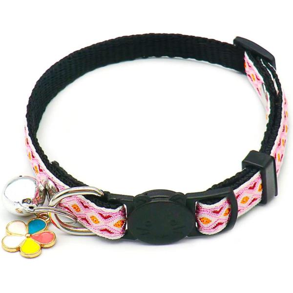 商品名Breakaway Cat Collar with Bell, MUZIEBA Safe Kitten Collar Kitty Necklace for Small Dogs Puppy Kitten Girl Boy Adjust...