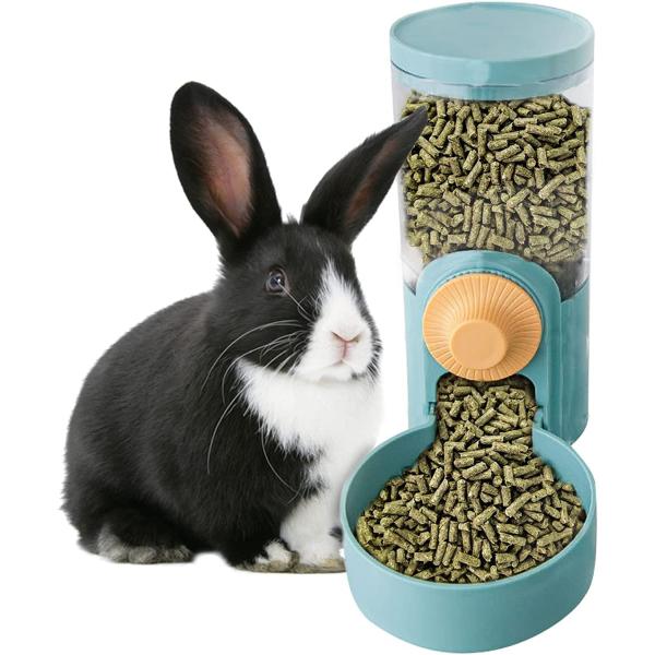 商品名kathson 35oz Hanging Automatic Food Water Dispenser Gravity Pet Auto Feeder Waterer Set for Rabbit Cat Dog Chinchilla...