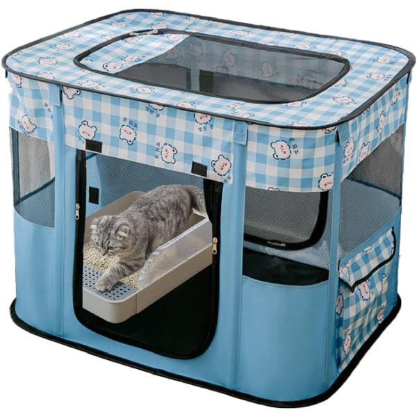 商品名Carroza Portable Foldable Pet Playpen Collapsible Crates Kennel Playpen for Dog cat and Rabbit &amp;Travel playpen Ou...