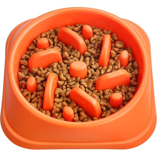 商品名UPSKY Slow Feeder Small Dog Bowls Non-Slip Puzzle Bowl Feeder Interactive Bloat Stop Dog Bowl Anti-Choking Dog Bowl.ブ...