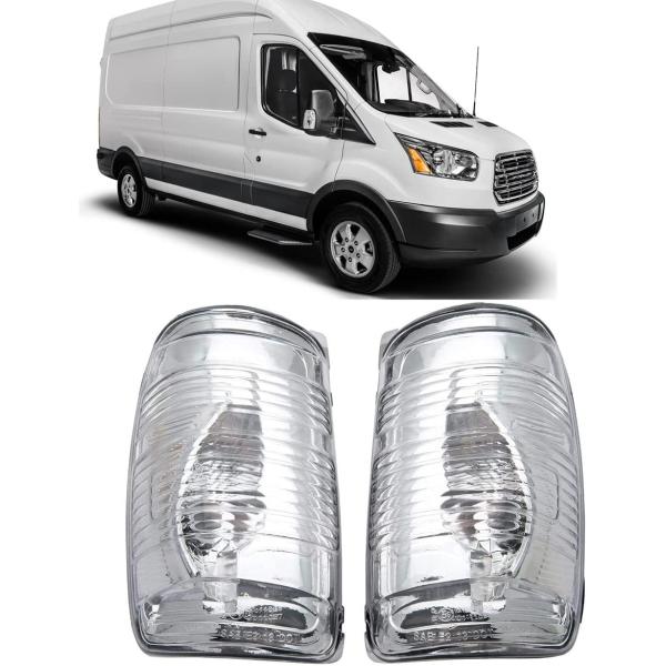 商品名Side Mirror Indicator Light Covers Fit For Ford Transit T150 250 350 2015 2016 2017 2018 2019 2020 2021 MK8,Left&amp;...