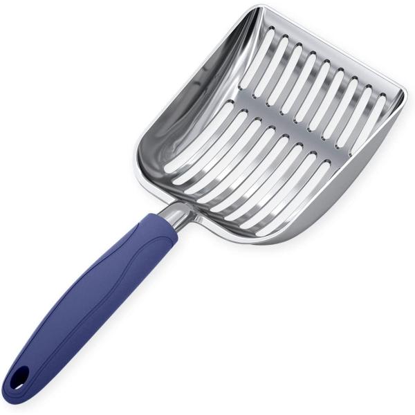 商品名WePet Cat Litter Scoop, Aluminum Alloy Sifter, Kitty Metal Scooper, Deep Shovel, Long Handle, Poop Sifting, Kitten Po...