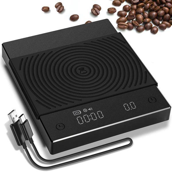 商品名：タイムモアTIMEMORE 限定版 - ドリップスケール Black Mirror Basic PROTIMEMORE Coffee Scale with Timer, Digital Coffee Scale with 0.1g ...