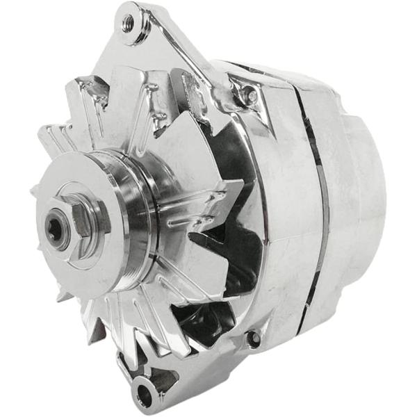 商品名Performance High Output 105 AMP Alternator Chrome 1 or 3 Wire, Self Exciting Replacement For GM Chevy 10 SI 10SI DELC...