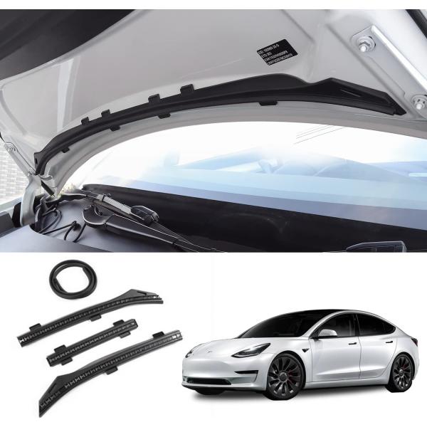 商品名KUNIST for Tesla Model 3 Accessories Front Hood Weather Strip Rubber Seal Protector Guard Strip for Tesla Model 3 201...