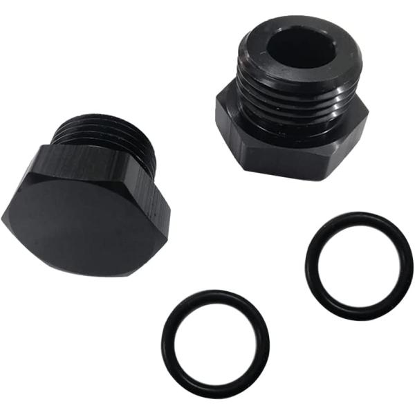 商品名LECWOF 2個 AN8 アルミブロックオフキャップ オスアダプター Oリングプラグシールナット 燃料フィッティングアダプター(8AN、2)LECWOF 2Pcs AN8 Aluminum Block Off Cap Male Ad...