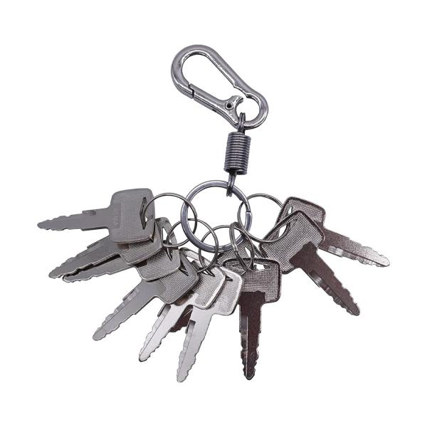 商品名HABIIID イグニッションキー 10個 A5160 91A07-01910 キーチェーン付き 三菱キャタピラーCATフォークリフトシリーズに対応HABIIID 10 Pcs Ignition Keys A5160 91A07-01...