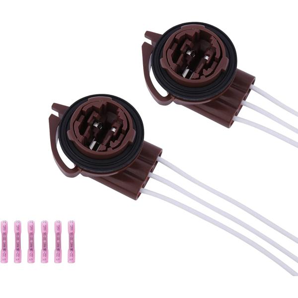 商品名Light Socket Pre-Wired Harness Pigtail Repair Kit (2pcs), Bulbs# 3156 3157 LED/Standard, Replaces# 15306147 LS92 645-...