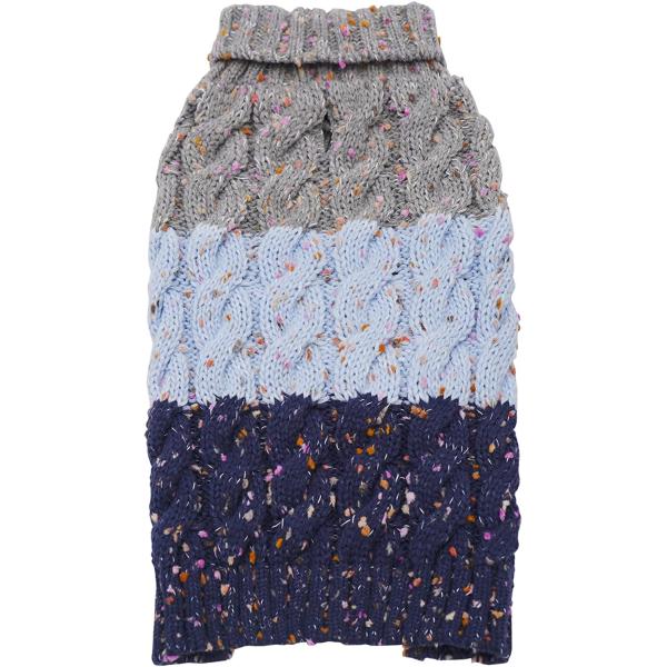 商品名KYEESE 2022 Dog Sweater Color Block with Fuzzy Thread Knitted Turtleneck Dog Knitwear with Leash Hole for Small Dogs ...