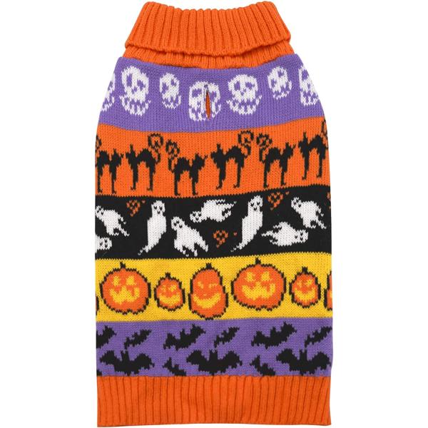 商品名KYEESE Halloween Dog Sweater for Small Dogs Pumpkin Ghost Dog Sweaters Dog Apparel, XSブランド：KYEESE商品サイズ：X-Small (3-4lb...