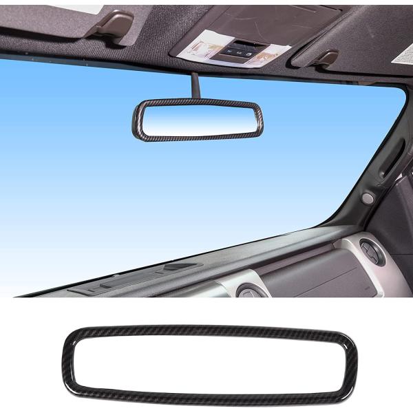 商品名RT-TCZ Rearview Mirror Cover Trim Frame Interior Decoration Accessories for Ford F150 2015+, for Ford Mustang 2009-20...
