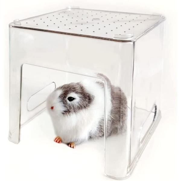 商品名Oncpcare Plastic Hamster Hideout, Clear Hideout for Guinea Pig, Small Animal Hideout Hideaway House Home Toys for Chi...