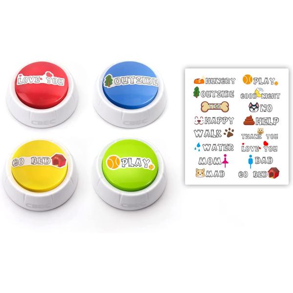 商品名CBEC Dog Buttons for Communication Recordable Speech Buttons for Dog Customized Sound Dog Talking Buttons Training Pe...