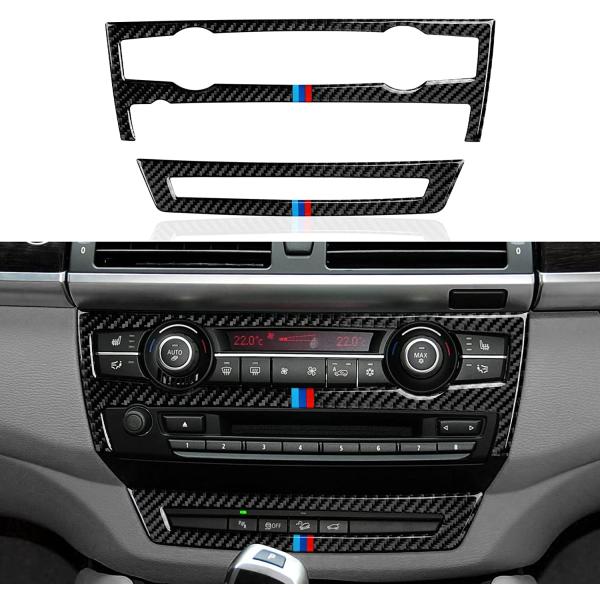 商品名Car CD Panel Trim Center Console Cover Carbon Fiber Sticker Decal fits for BMW X5 E70 X6 E71 2007 2008 2009 2010 2011...