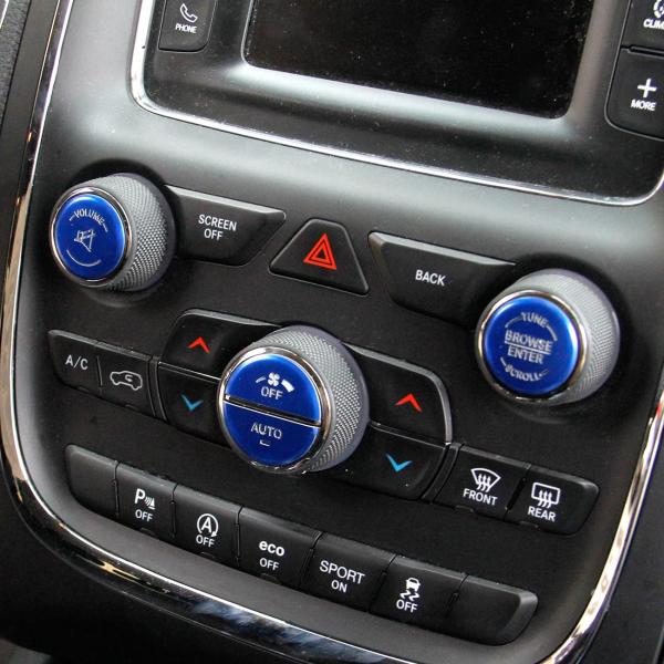 商品名Aluminum Alloy Air Conditioner Switch CD Button Pervious Light Patch Cover for 14-20 Dodge Durango 15-22 Dodge Charge...