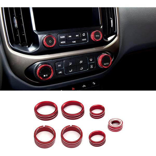 商品名MICROCK A/C Audio Switch Knob Ring Climate Control for Chevrolet Chevy Colorado GMC Canyon 2015 2016 2017 2018 2019 2...