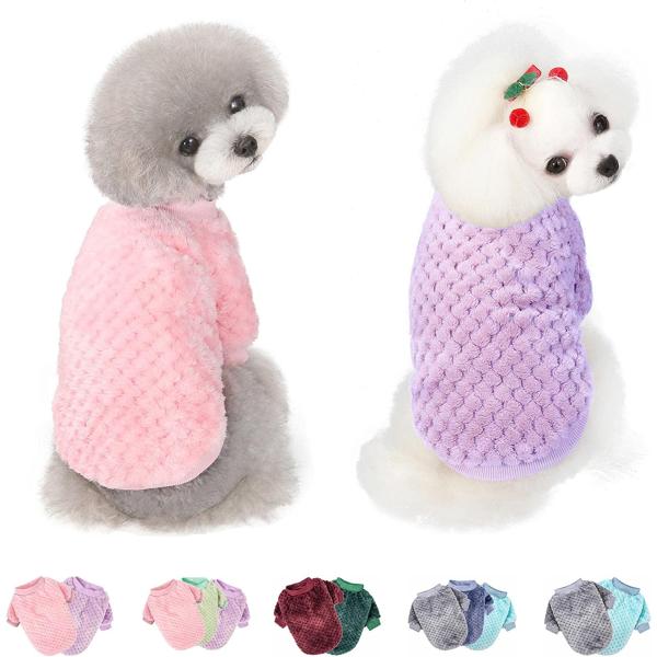 商品名Dog Sweater, 2 or 3 Pack Dog Sweaters for Small Medium Dogs or Cat, Warm Soft Flannel Pet Clothes for Dogs Girl or Bo...