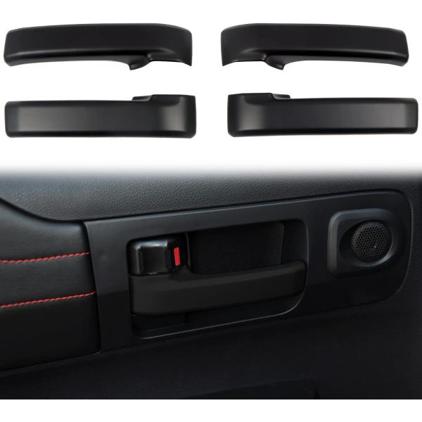 商品名HIGH FLYING for Toyota Tundra 2014-2021 Car Accessories Inner Door Handle Cover Matte Black ABS 4PCSブランド：HIGH FLYING商...