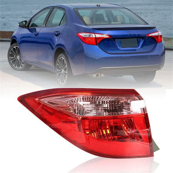 商品名labwork Driver Side Outer Tail Light Replacement for 2017 2018 2019 Toyota Corolla C/CE/L/LE/LE ECO 4-Door Sedan Rear...