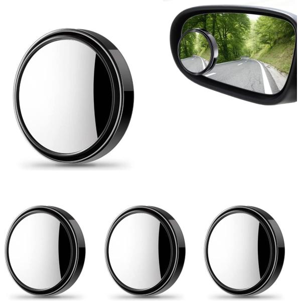 商品名OBTANIM 4 Pack Blind Spot Car Mirror 2 Inch Angle Adjustable HD Glass Round Car Side Rear View Convex Mirror Accessor...