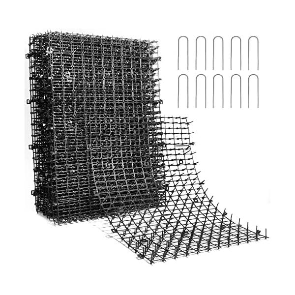 商品名Pomeat 15 PCS Cat Scat Mat with Spikes 16 x 12'' Cat Deterrent Outdoor Scat Mats for Cats and Dogs Cat Spikes for Gar...